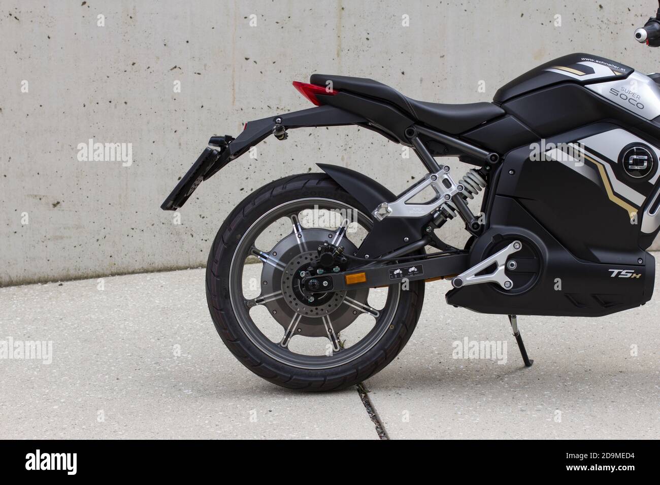 Electric motorcycle in a practical test Stock Photo - Alamy