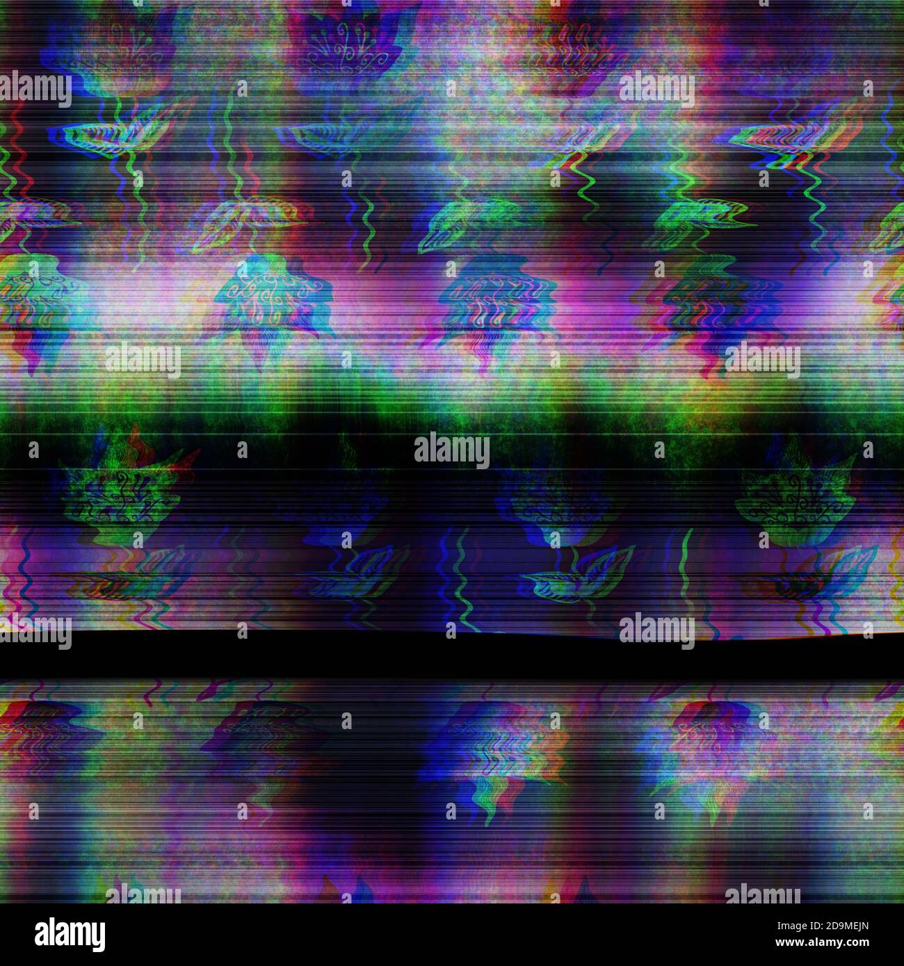 Seamless techno glitch RGB computer monitor noise Stock Photo - Alamy
