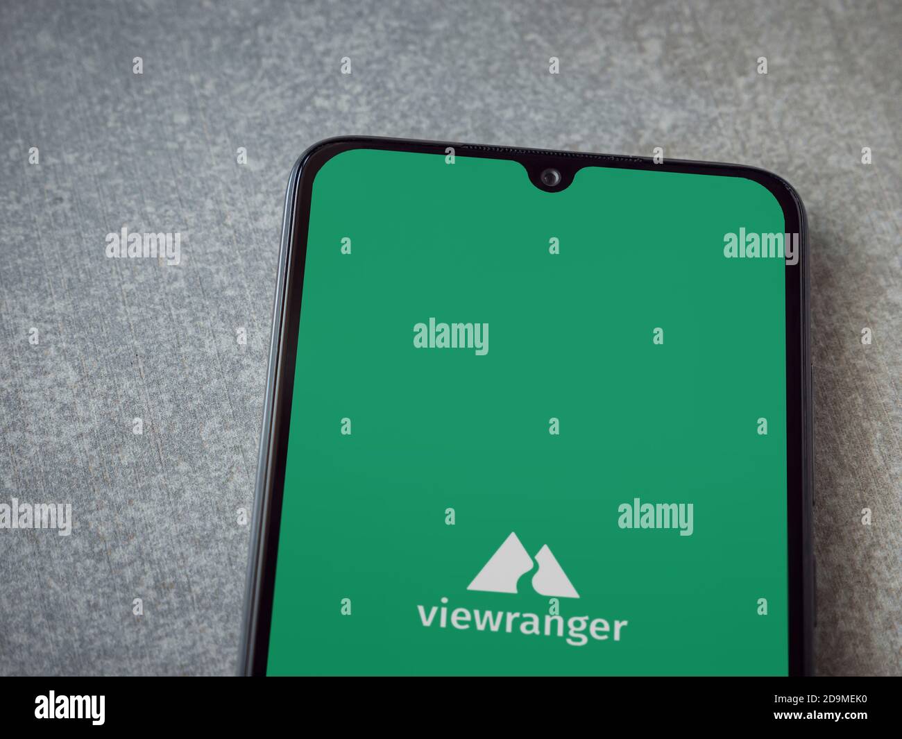 Lod, Israel - July 8, 2020: ViewRanger app launch screen with logo on ...