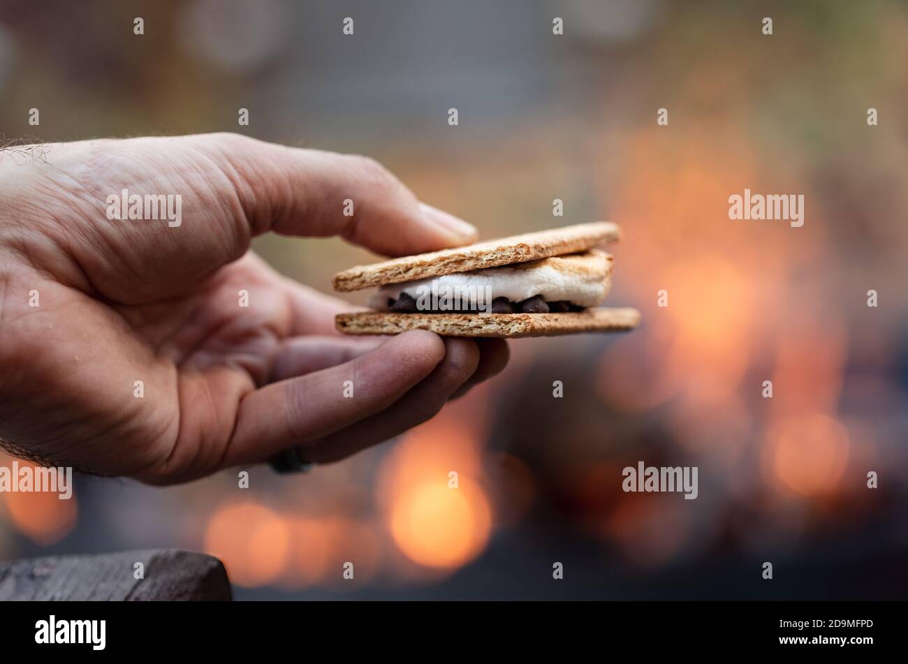 Hand warm campfire hi-res stock photography and images - Alamy