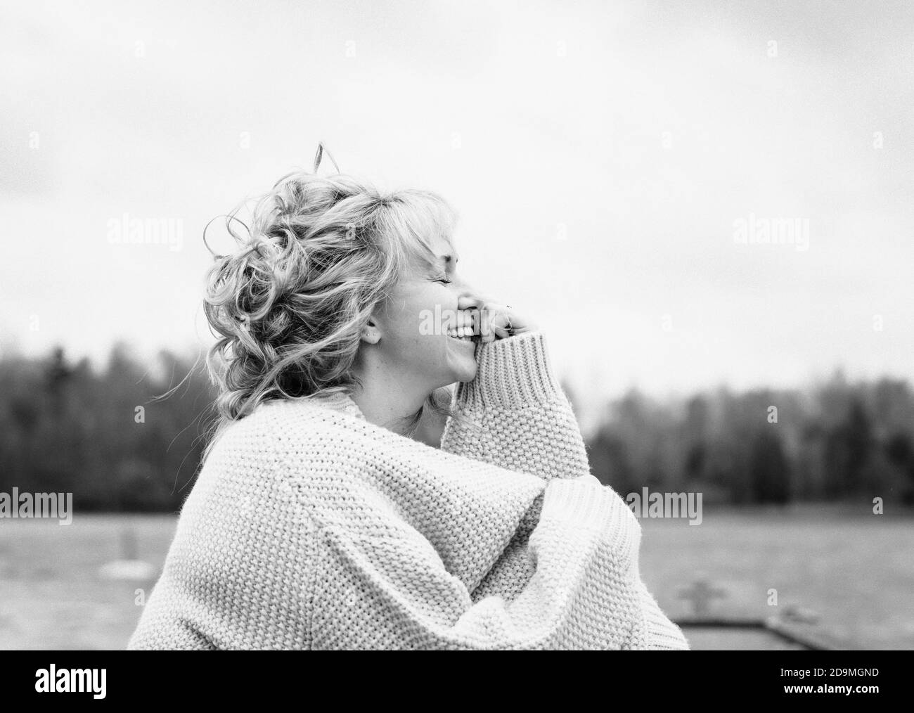 Breathing fresh air Black and White Stock Photos & Images - Alamy