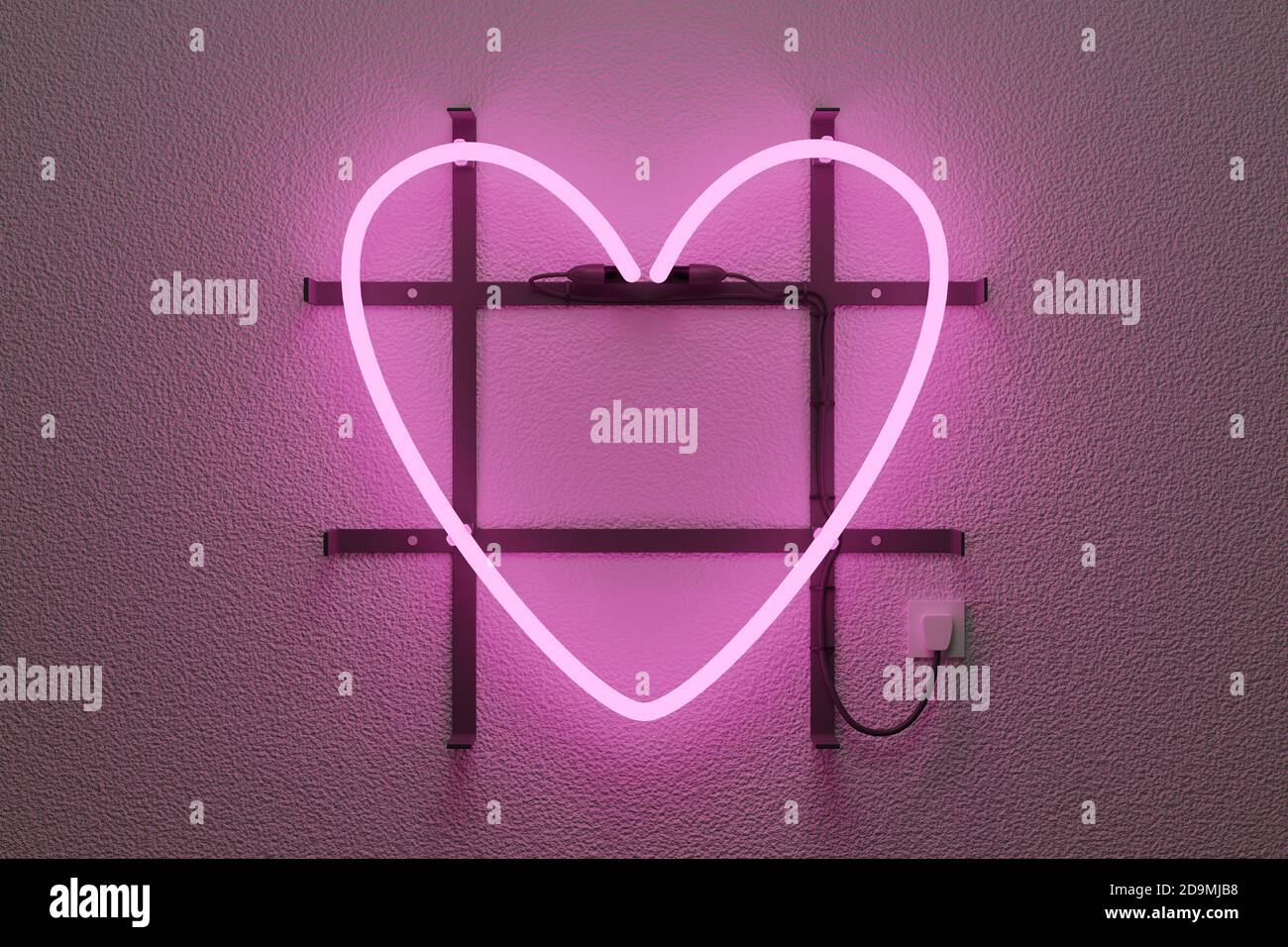 Neon heart hi-res stock photography and images - Alamy