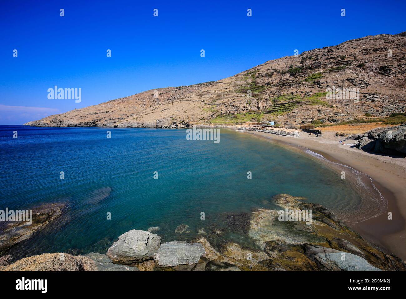 Andros Island, Cyclades, Greece - Chalkolimionas Beach in the southwest ...