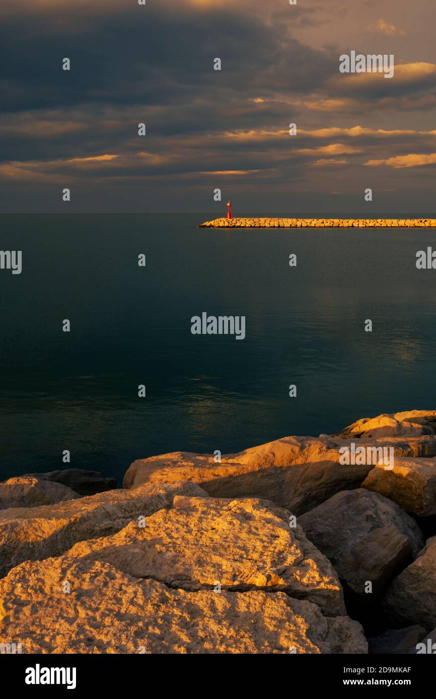 Sunset sky rimini italia hi-res stock photography and images - Alamy