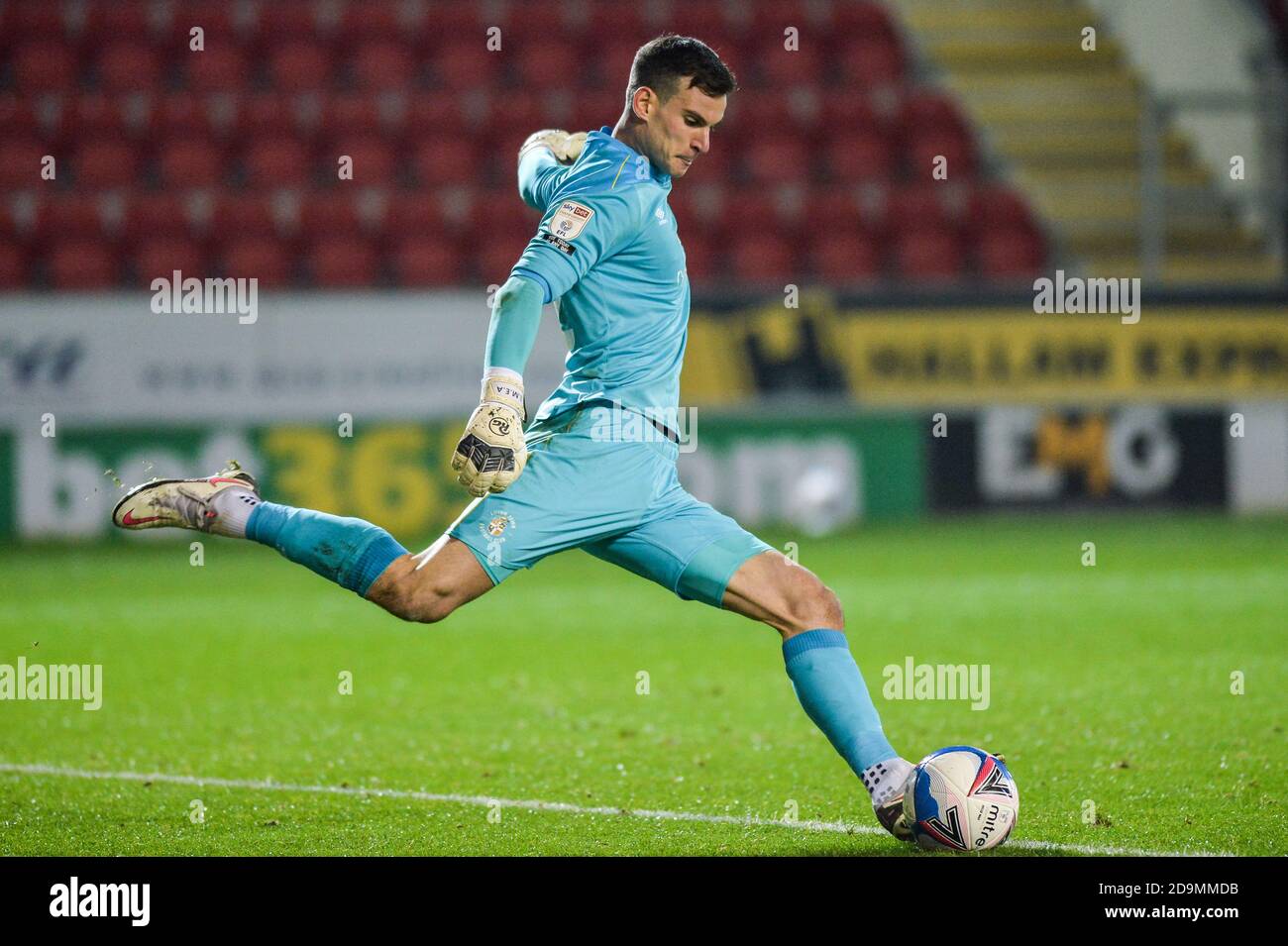 Simon Sluga (12) of Luton Town in action Stock Photo - Alamy