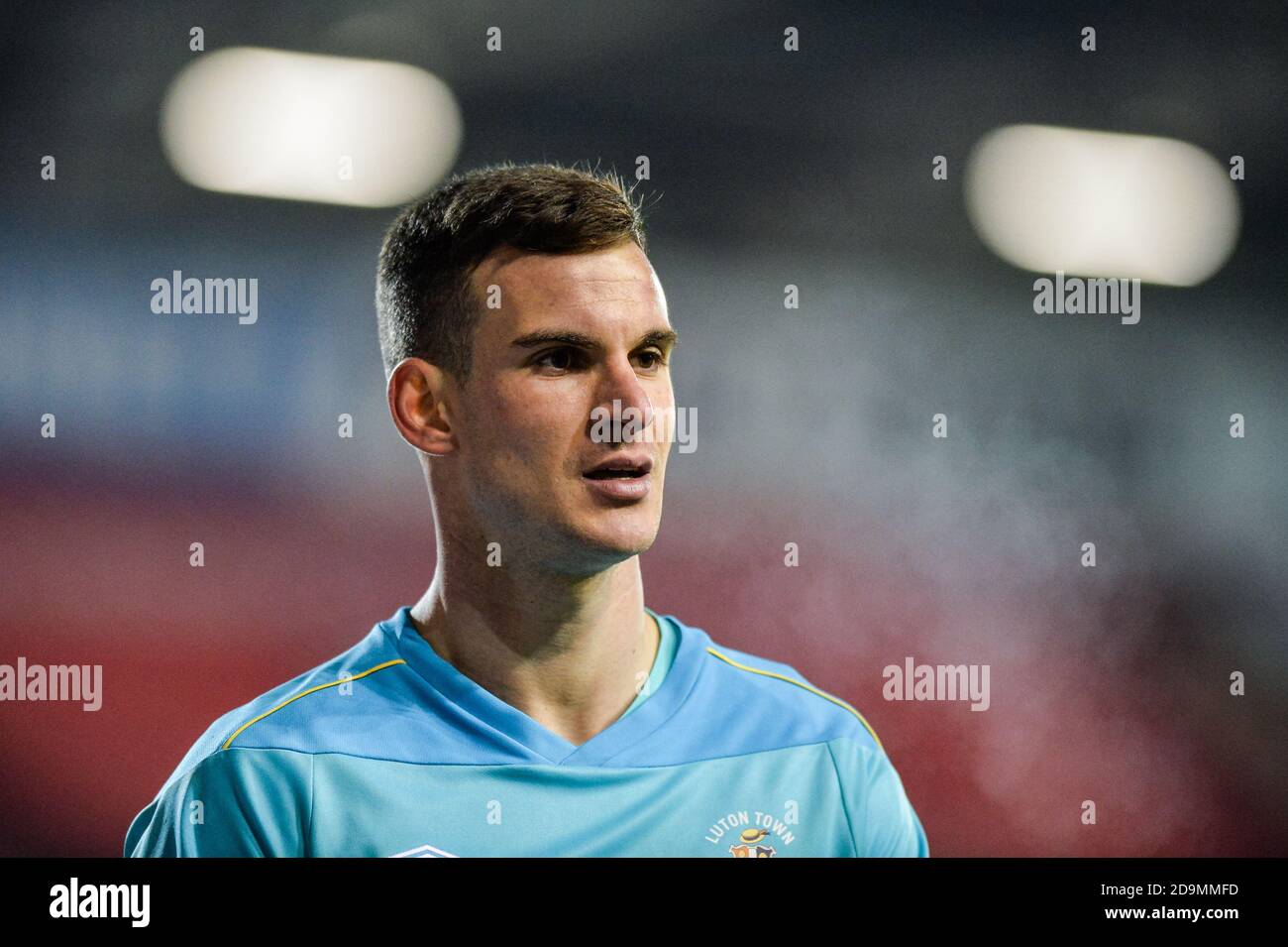 Simon Sluga (12) of Luton Town during the game Stock Photo - Alamy