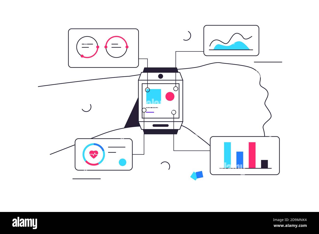 Smart watch on hand hi-res stock photography and images - Alamy