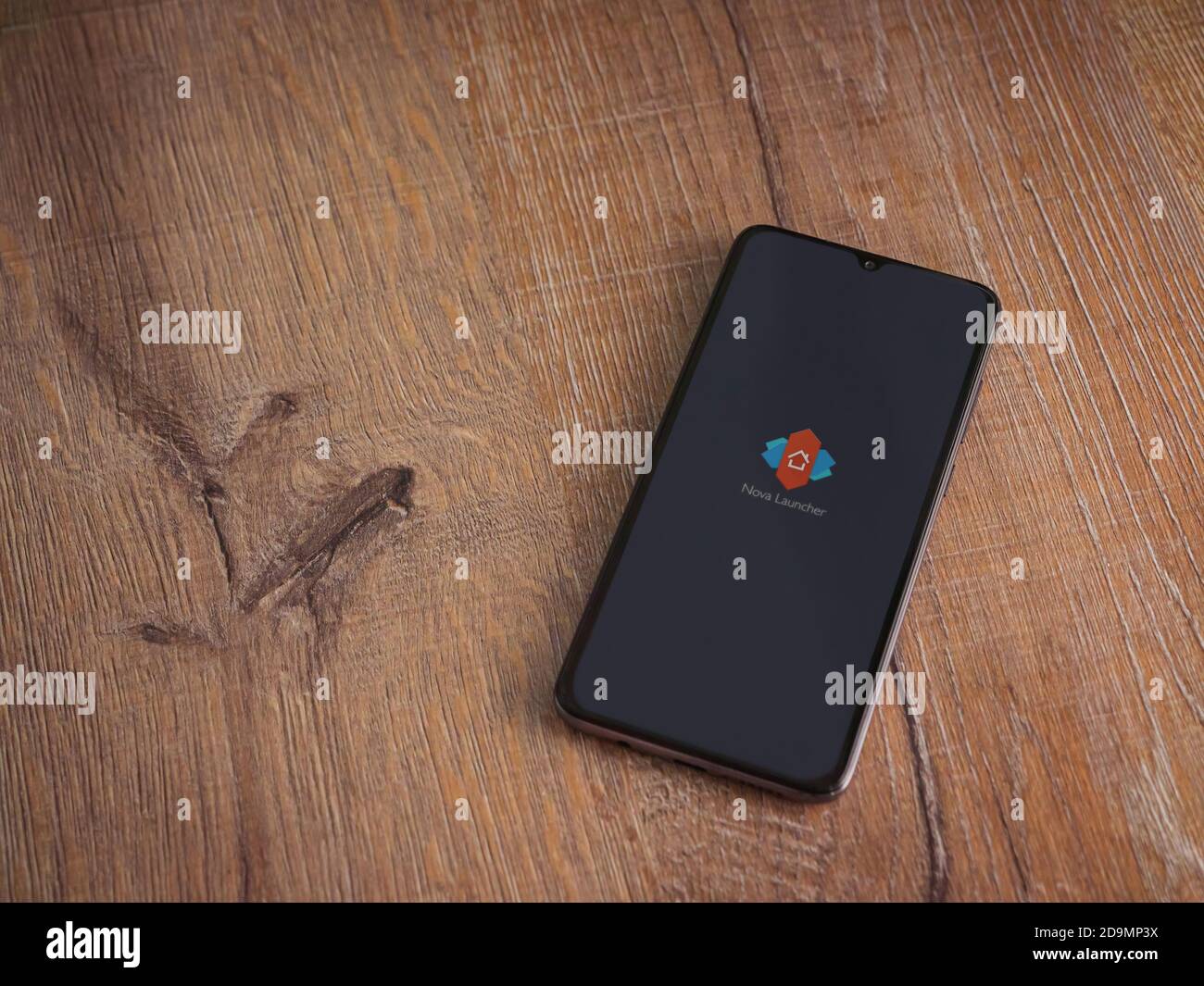 Lod, Israel - July 8, 2020: Nova Launcher app launch screen with logo ...