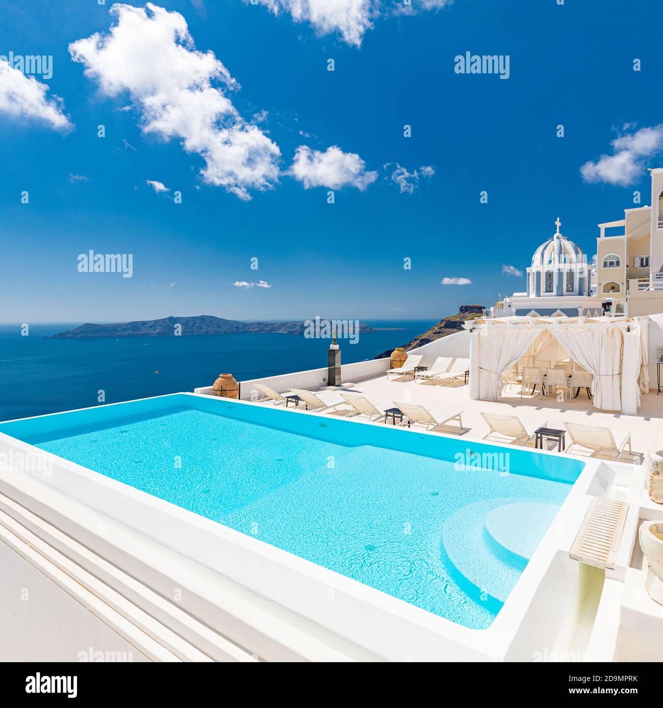 Romantic holidays Santorini resorts with infinity pool and sea view ...