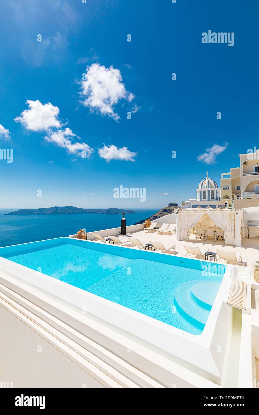 Romantic holidays Santorini resorts with infinity pool and sea view ...