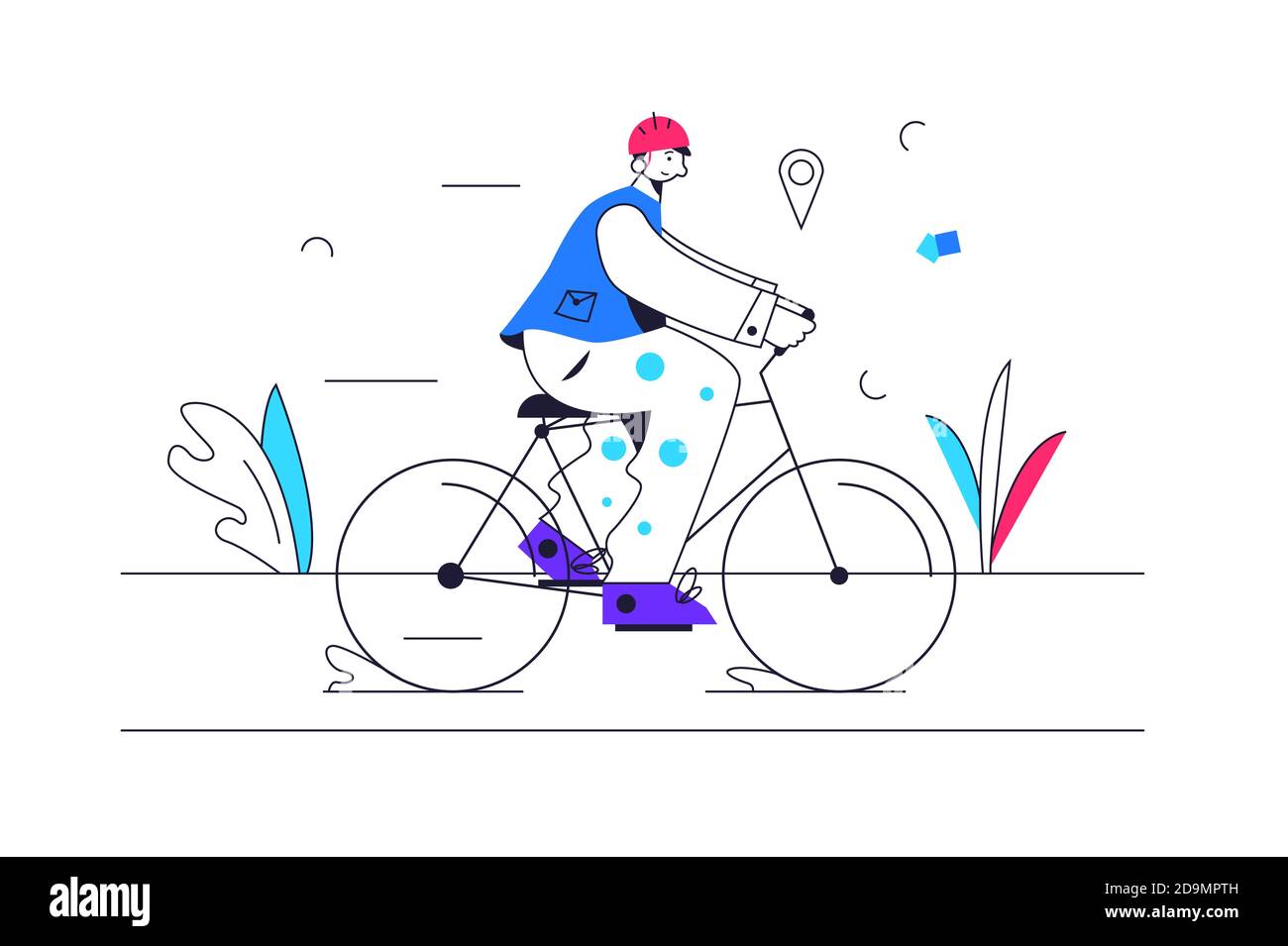 Path recreation Stock Vector Images - Alamy