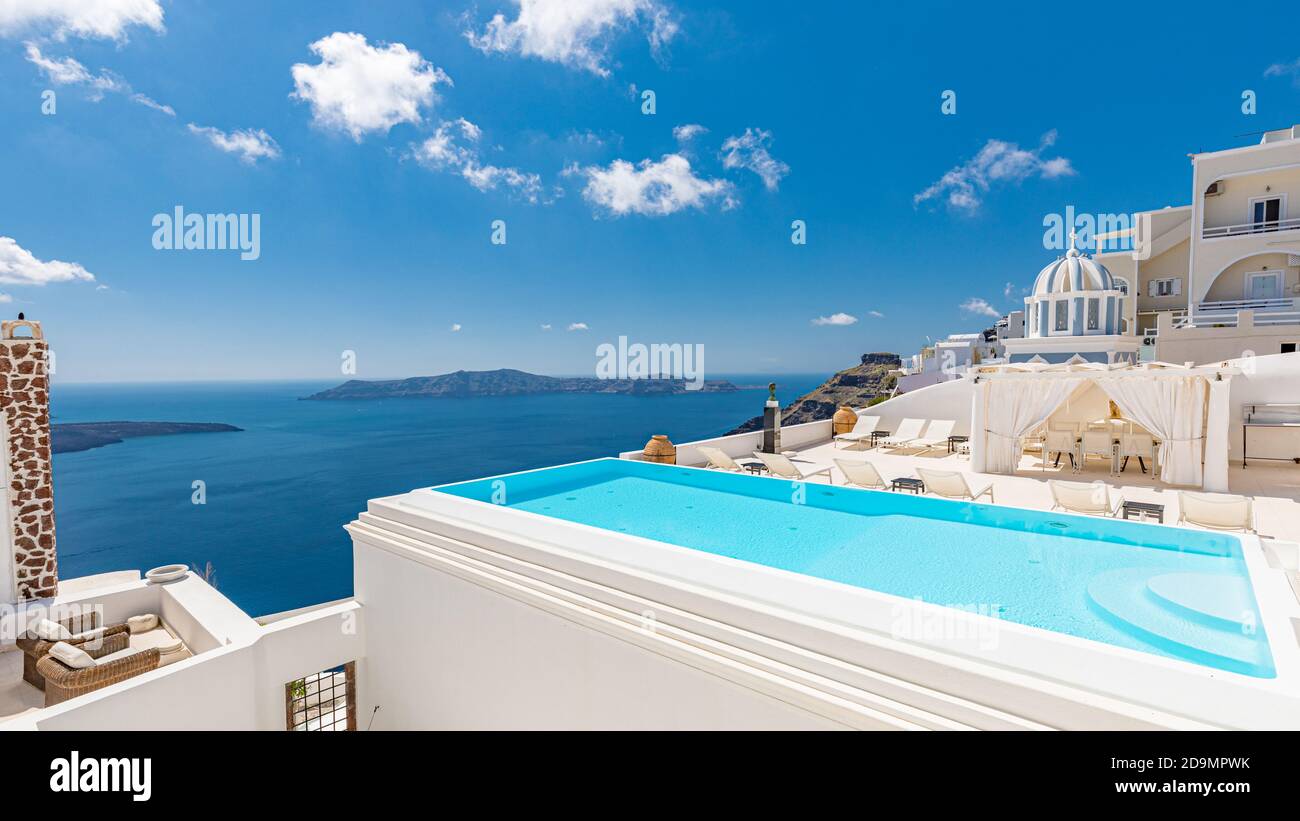 Romantic holidays Santorini resorts with infinity pool and sea view ...