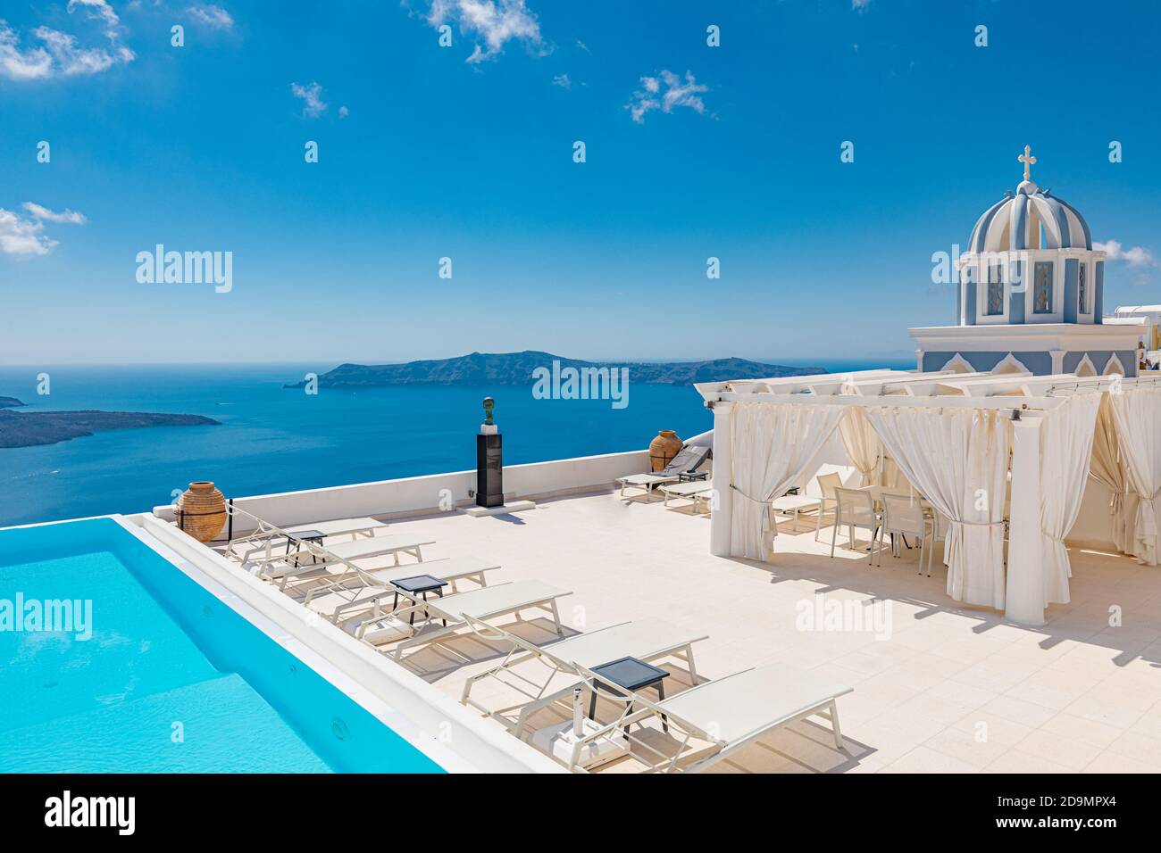 Romantic holidays Santorini resorts with infinity pool and sea view ...