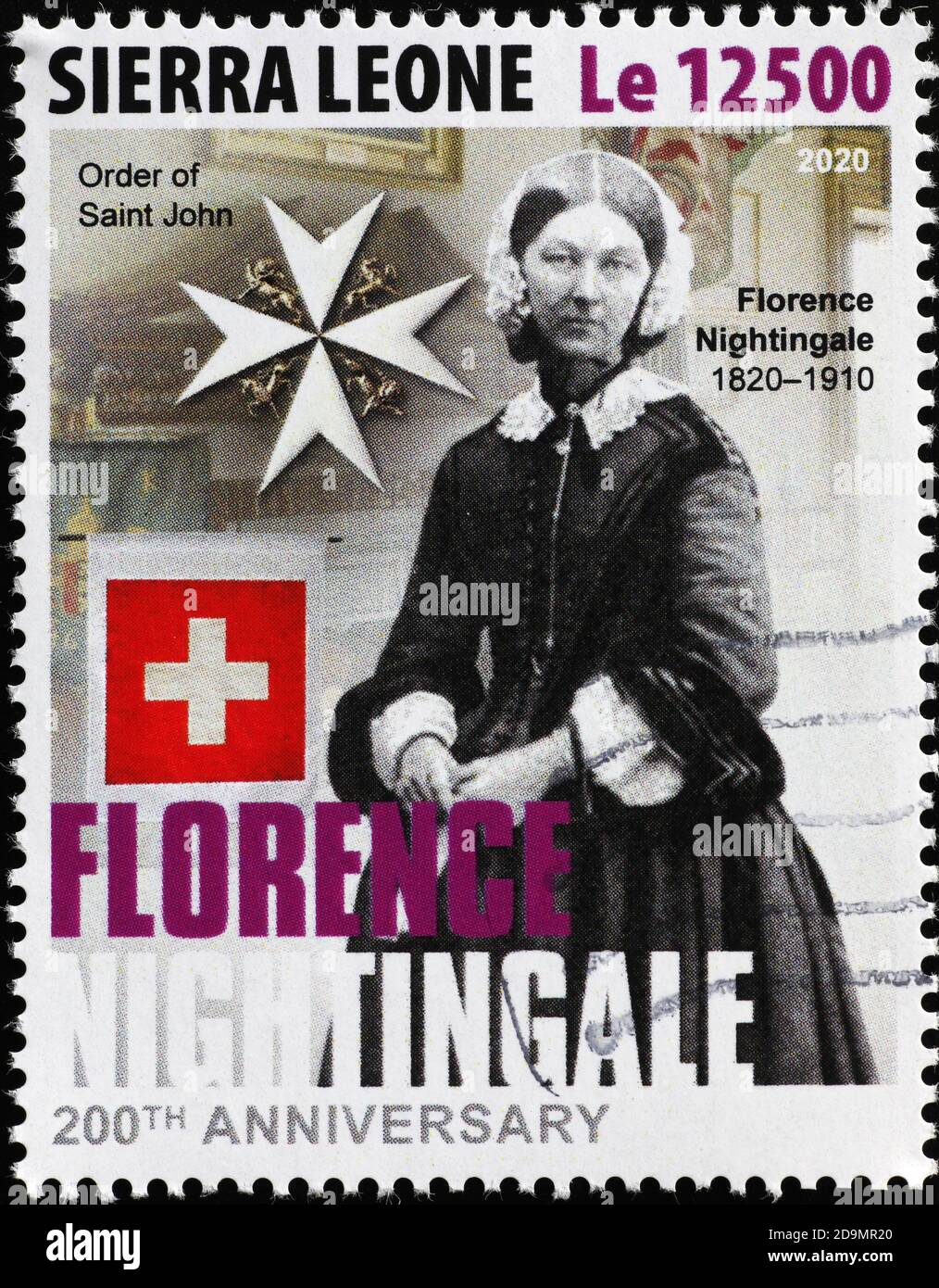 Florence Nightingale on postage stamp Stock Photo - Alamy