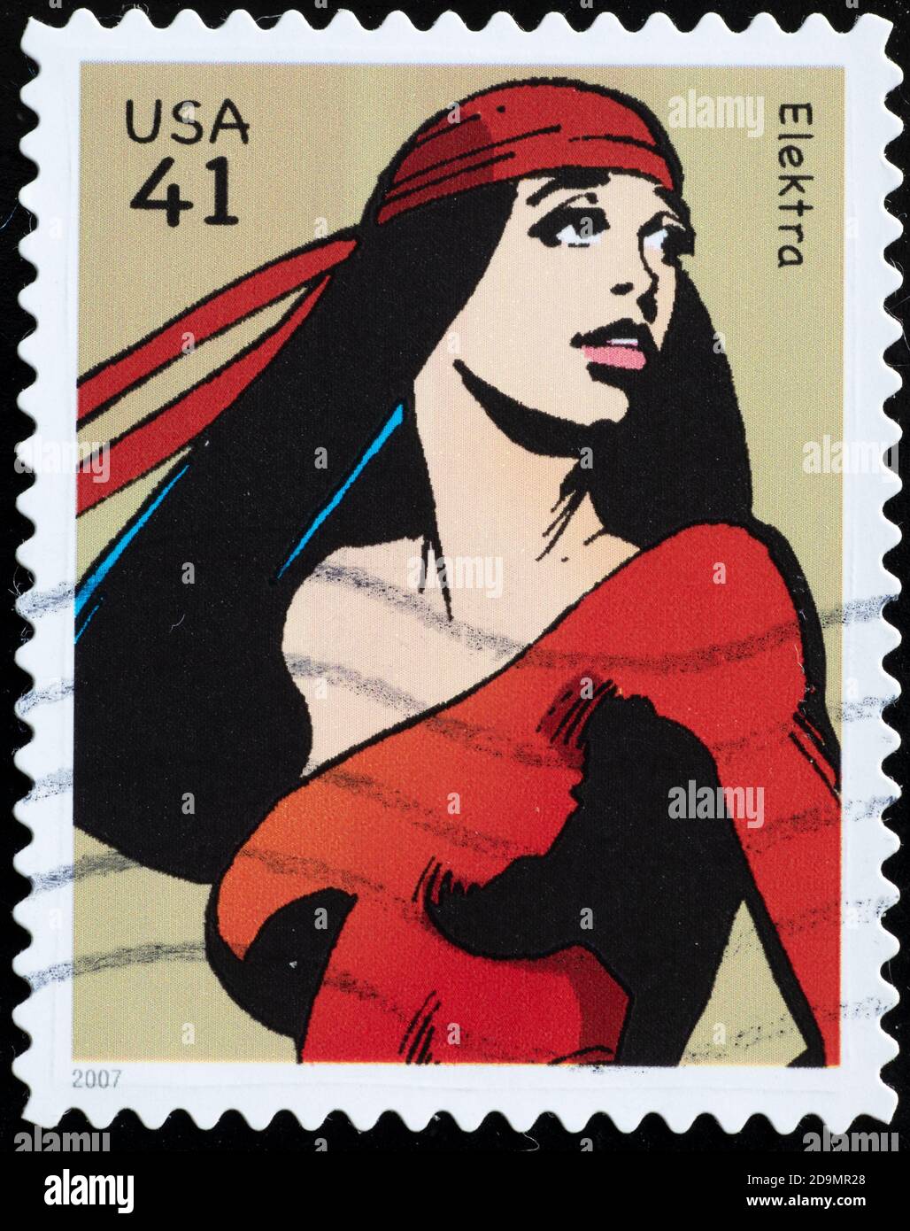 Elektra on american postage stamp Stock Photo - Alamy