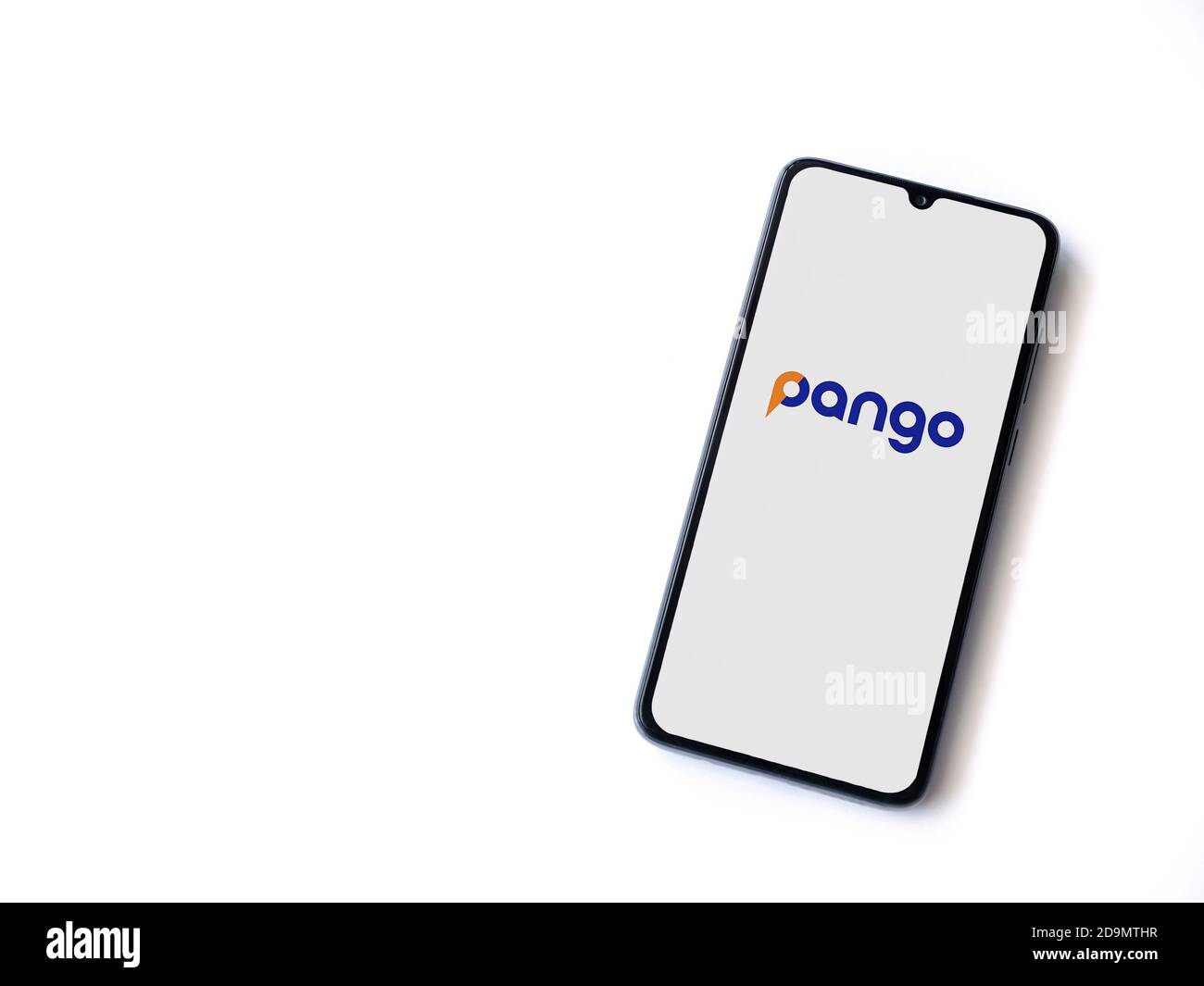 Lod, Israel - July 8, 2020: Pango app launch screen with logo on the ...