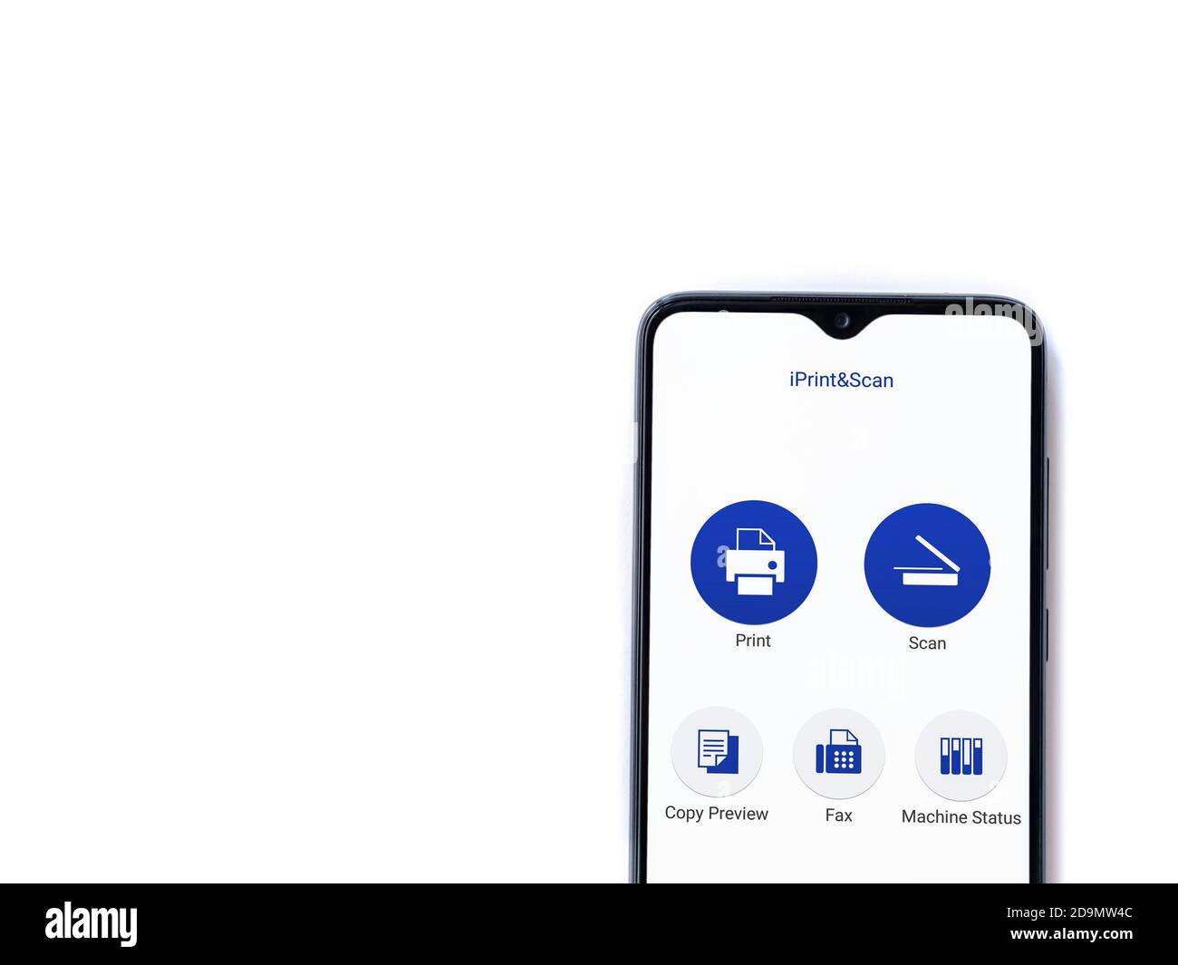 Lod, Israel - July 8, 2020: Brother iPrint&Scan app launch screen with ...