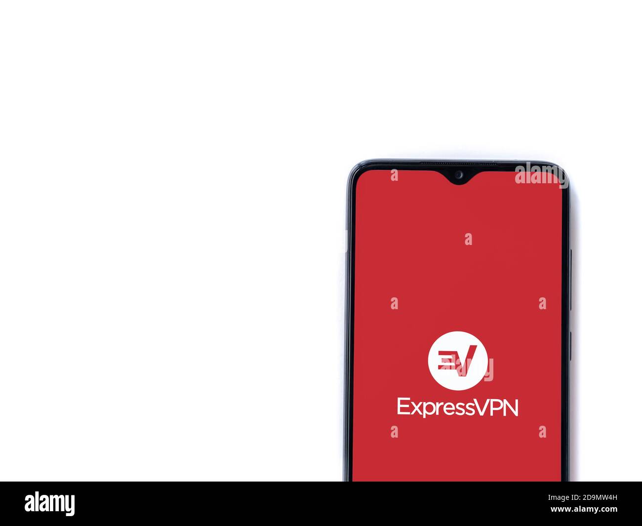 Lod, Israel - July 8, 2020: ExpressVPN app launch screen with logo on ...