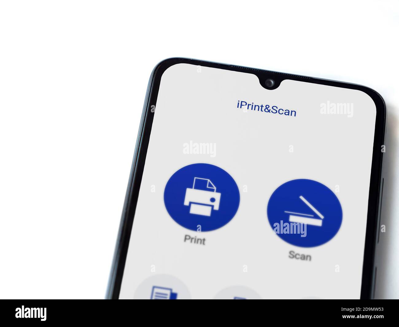 Lod, Israel - July 8, 2020: Brother iPrint&Scan app launch screen with ...