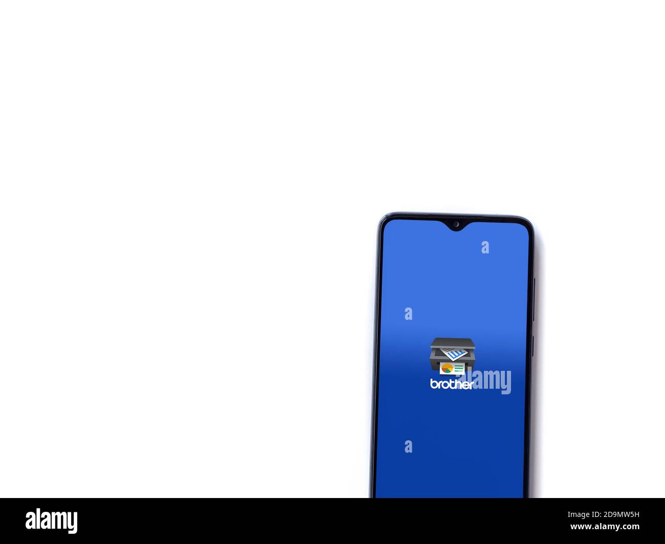 Lod, Israel - July 8, 2020: Brother iPrint&Scan app launch screen with ...