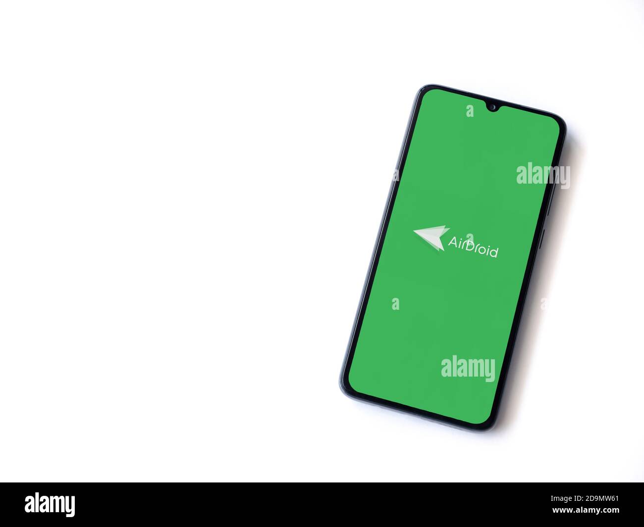 Lod, Israel - July 8, 2020: AirDroid app launch screen with logo on the ...