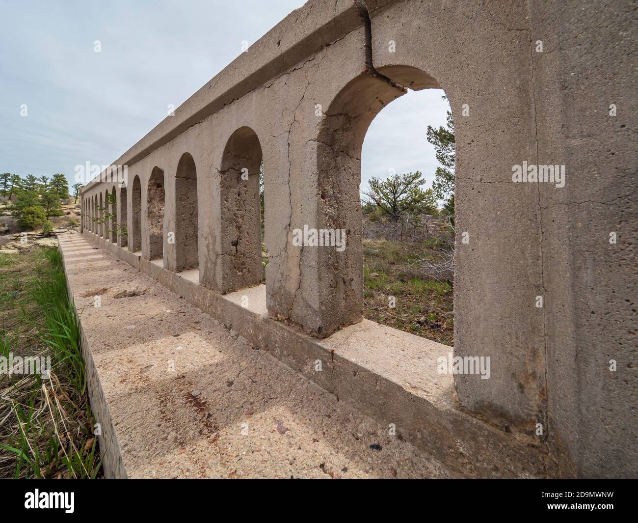 Railing from old bridge, East Canyon Preservation Area trail ...