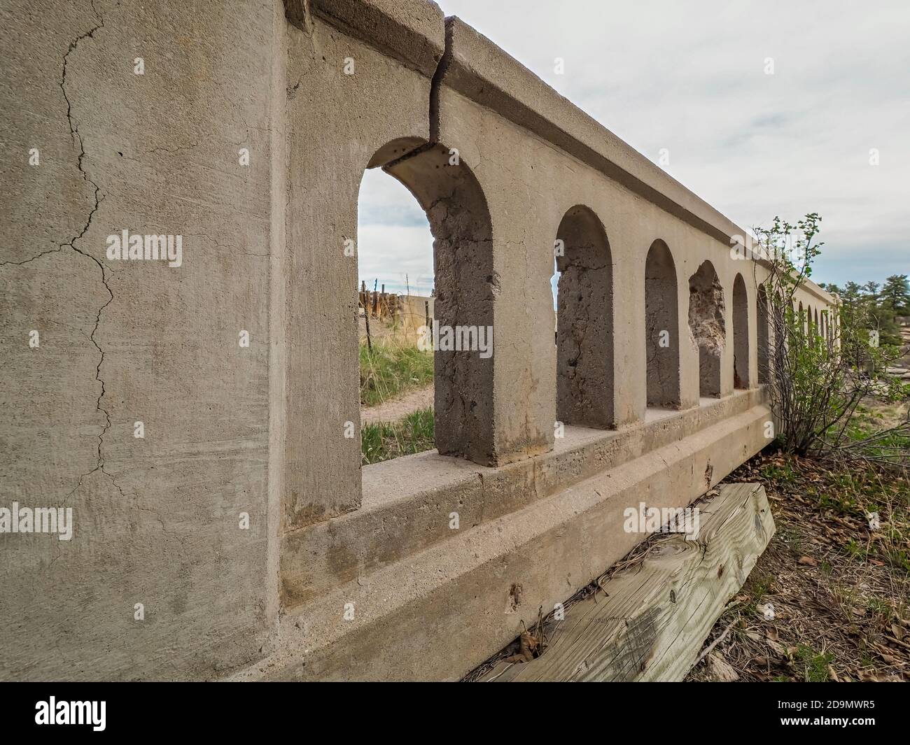 Railing from old bridge, East Canyon Preservation Area trail ...