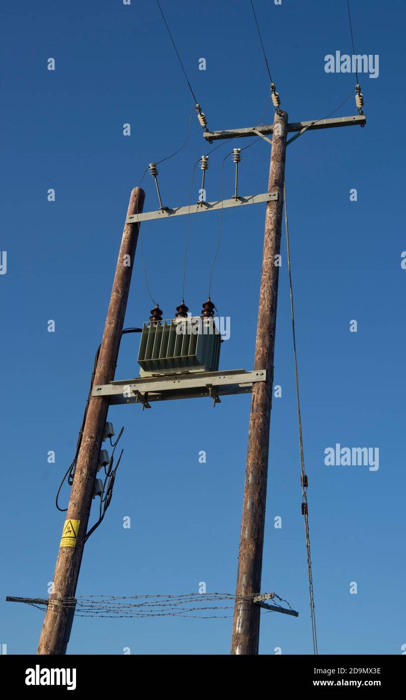 Electricity pylons in a rural area of Ceredigion,Wales,UK Stock Photo ...