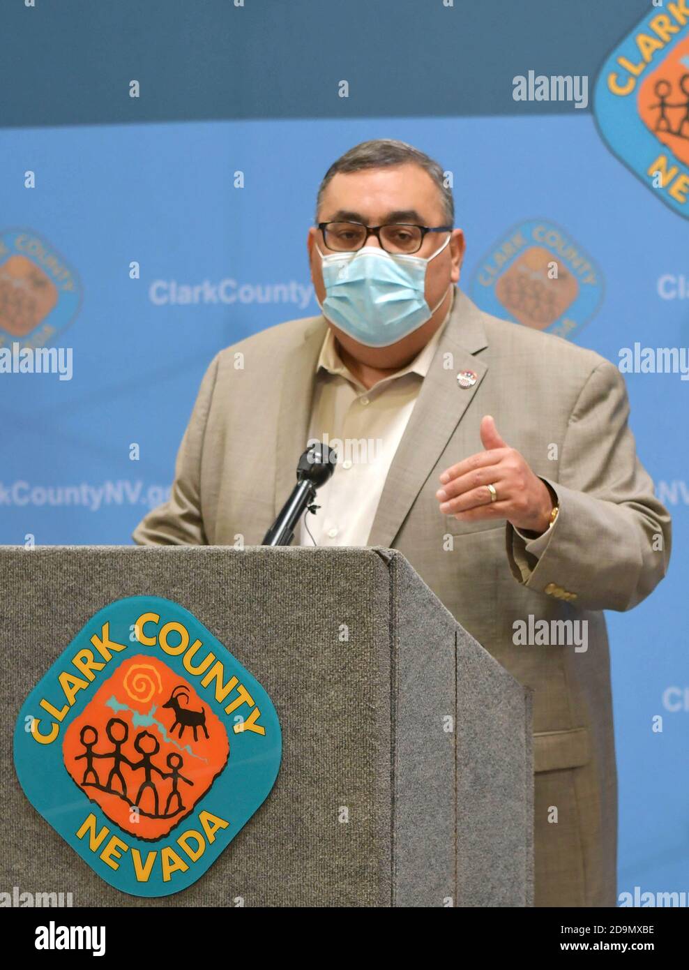 Las Vegas. NV, USA. 6th Nov, 2020. Clark County Registrar of Voters Joe ...