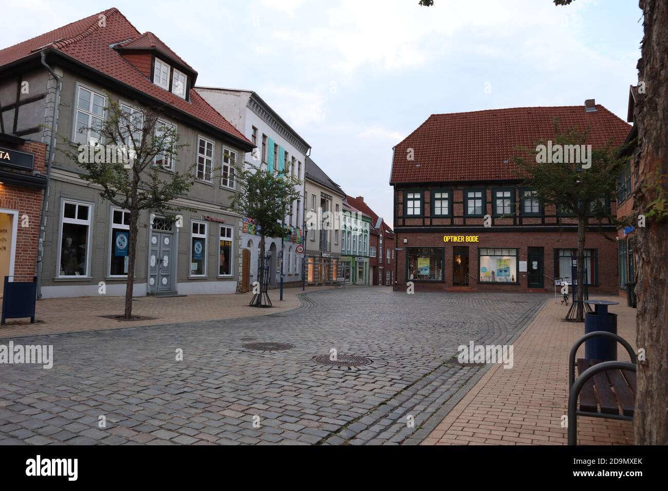 Parchim, Mecklenburg-Vorpommern/ Germany - August 18 2020: Pedestrian ...