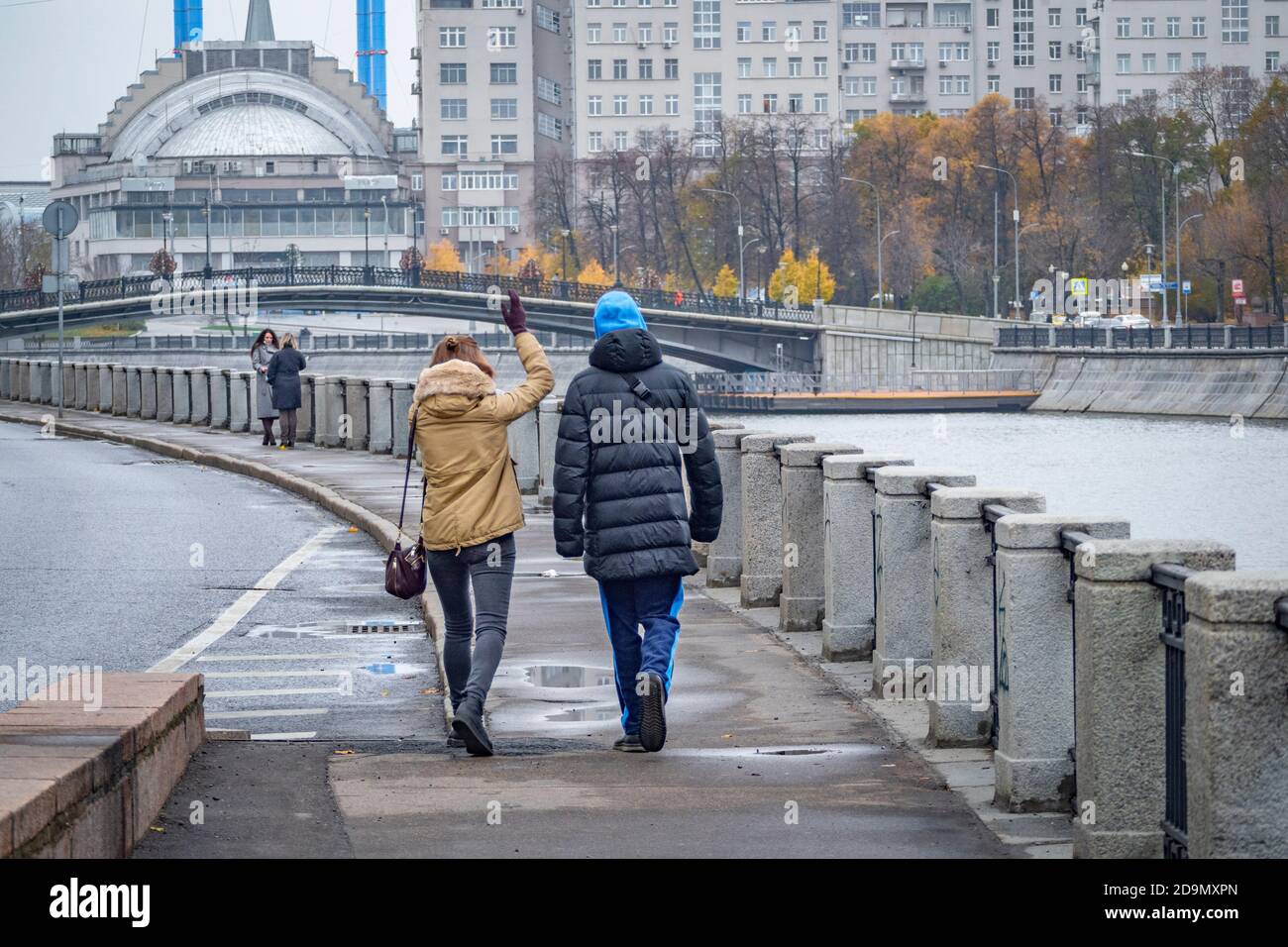 Russia, Moscow. People walk in a street Stock Photo - Alamy