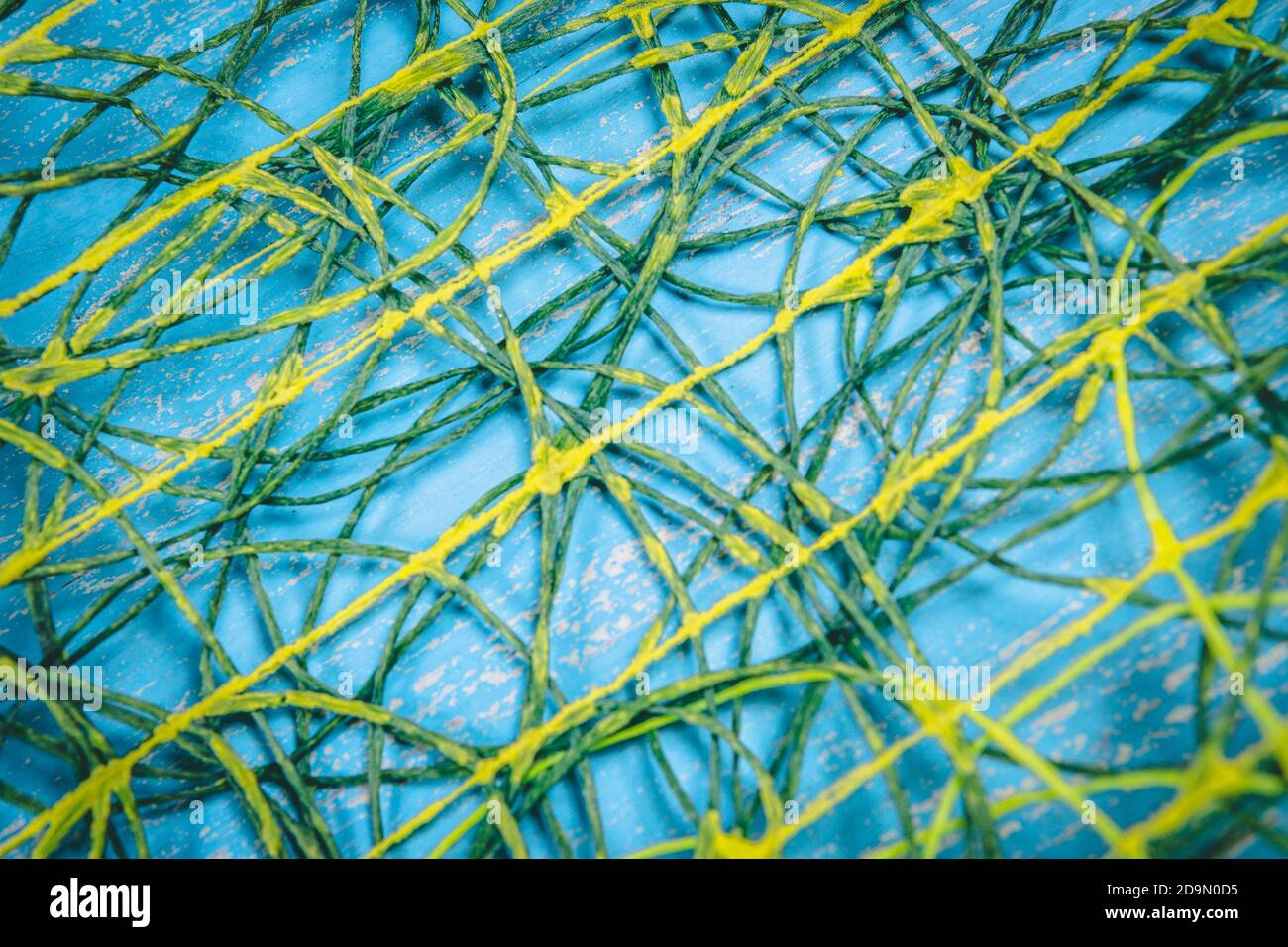 Blue and yellow threads hi-res stock photography and images - Alamy
