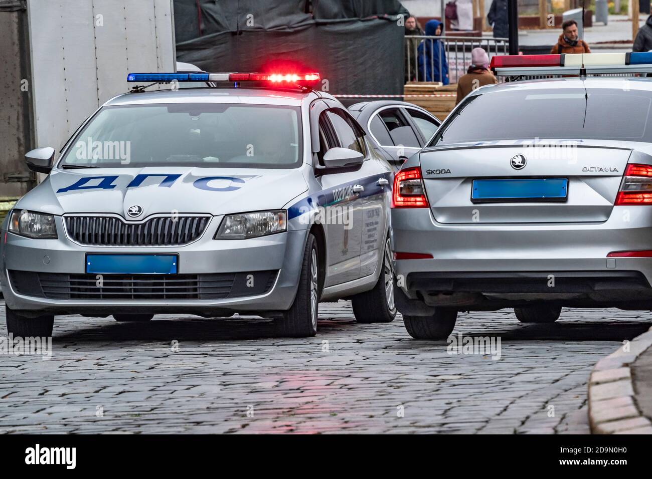 Russia, Moscow. Traffic police cars Stock Photo - Alamy