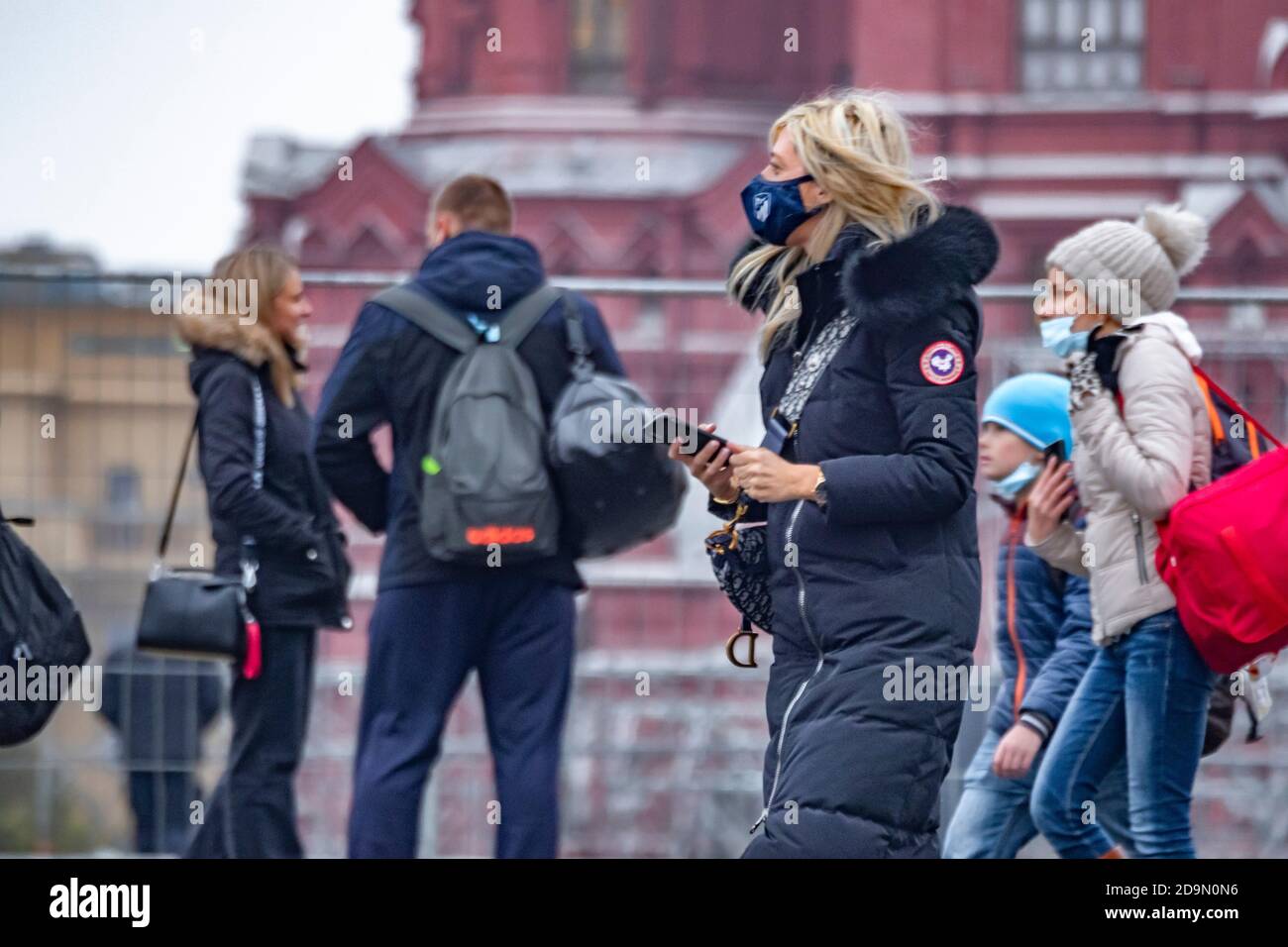 Russia, Moscow. People walk in a street Stock Photo - Alamy