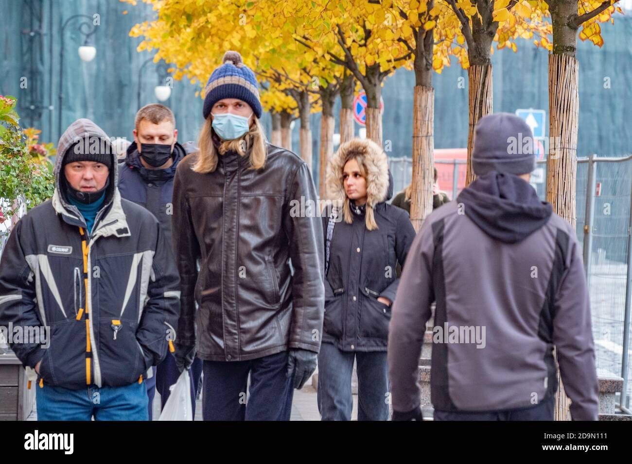 Russia, Moscow. People walk in a street Stock Photo - Alamy