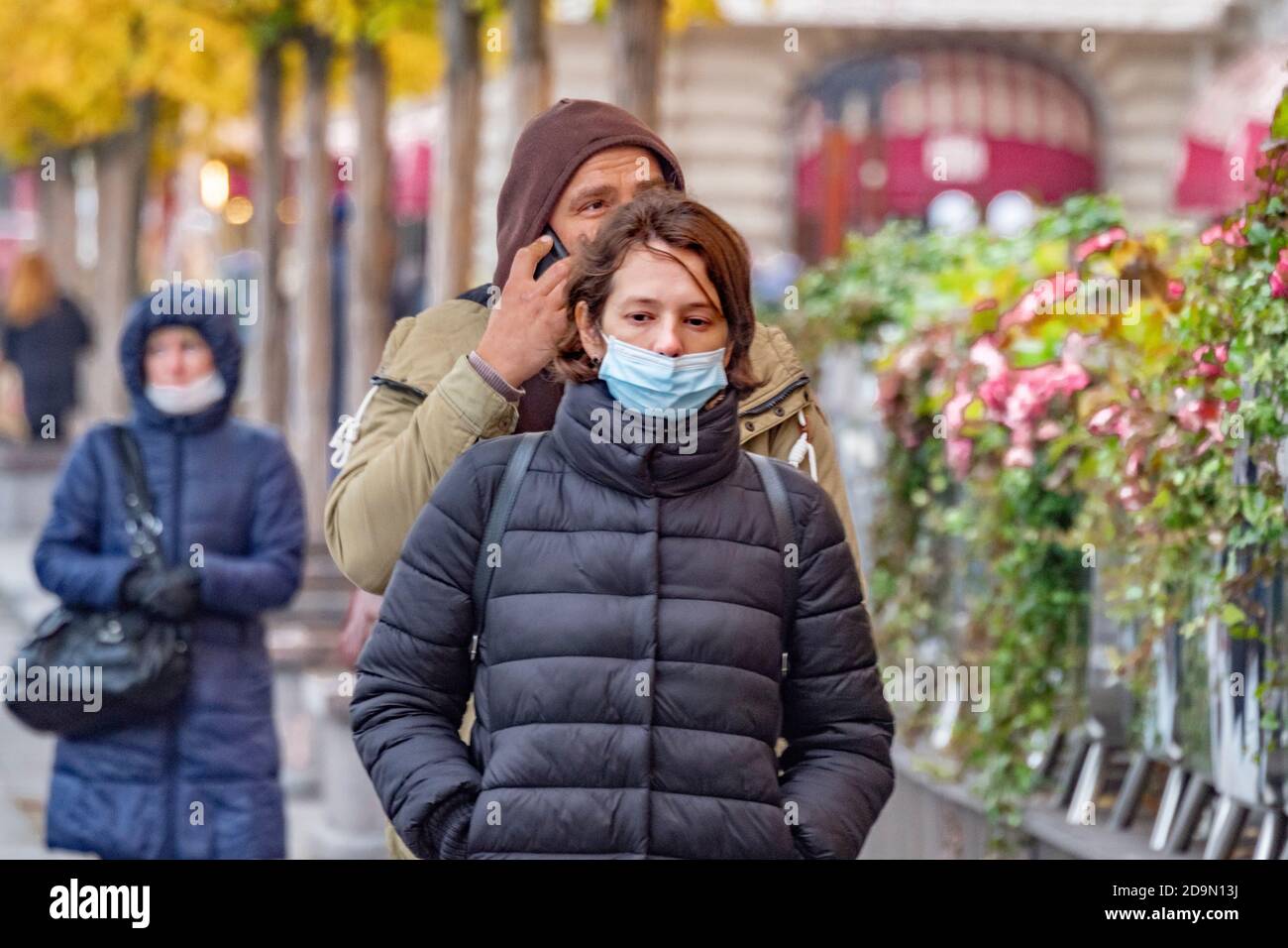 Russia, Moscow. People walk in a street Stock Photo - Alamy