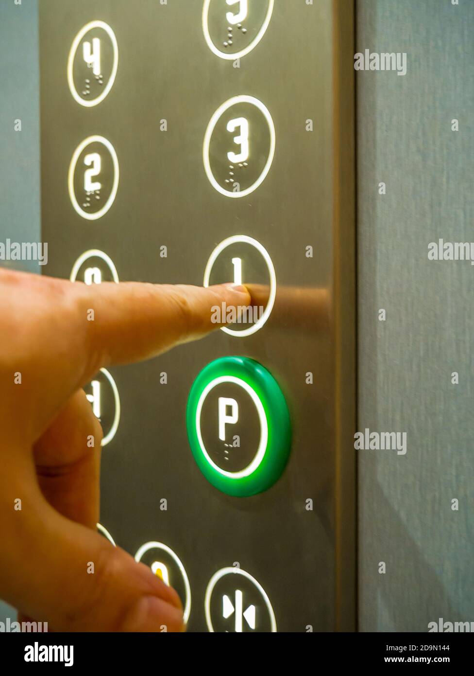 Elevator button panel hi-res stock photography and images - Alamy