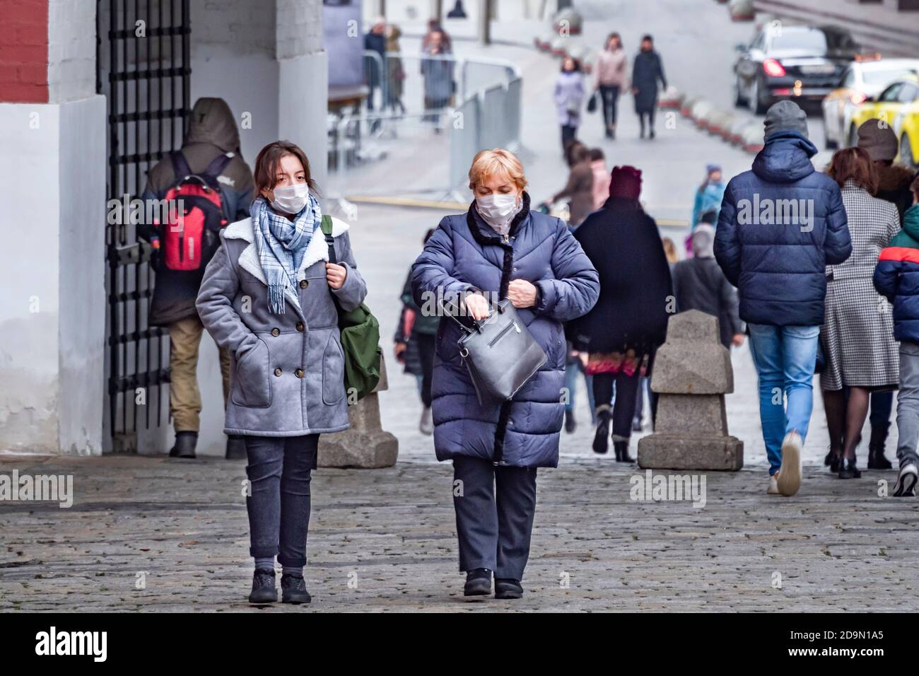 Russia, Moscow. People walk in a street Stock Photo - Alamy