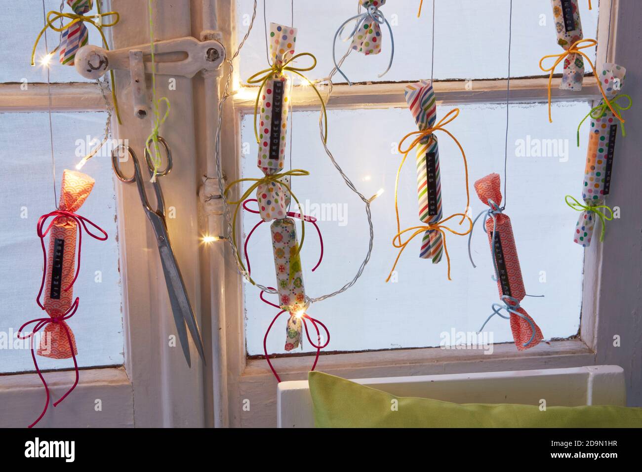 Mini Christmas cracker lights on window AVAILABLE UK USE ONLY - Please ...