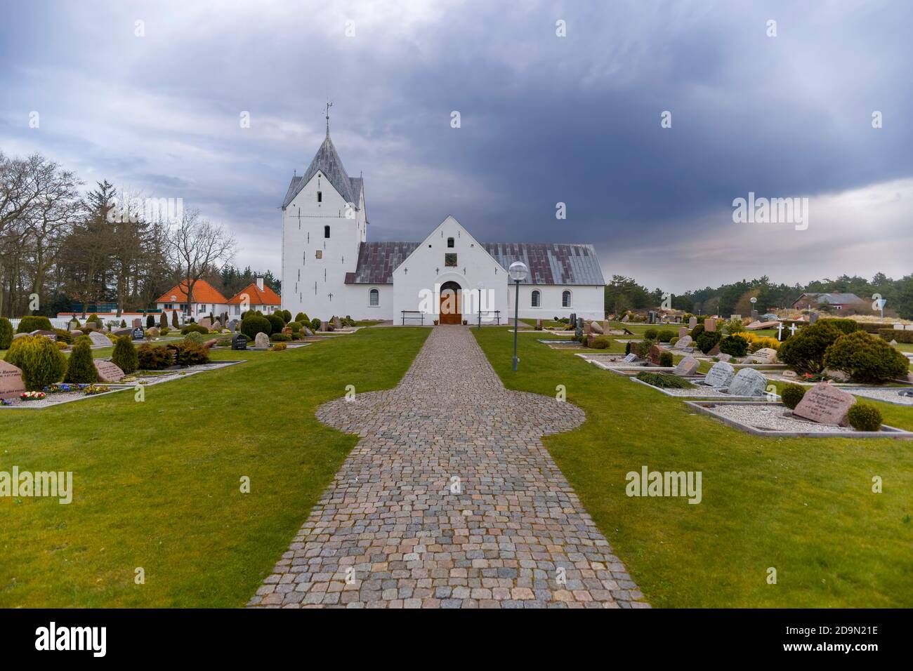 Saint Clement's Church on the island of Romo, Denmark Stock Photo - Alamy