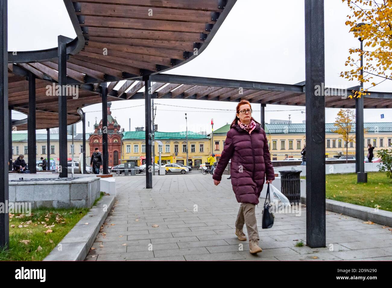Russia, Moscow. People walk in a street Stock Photo - Alamy