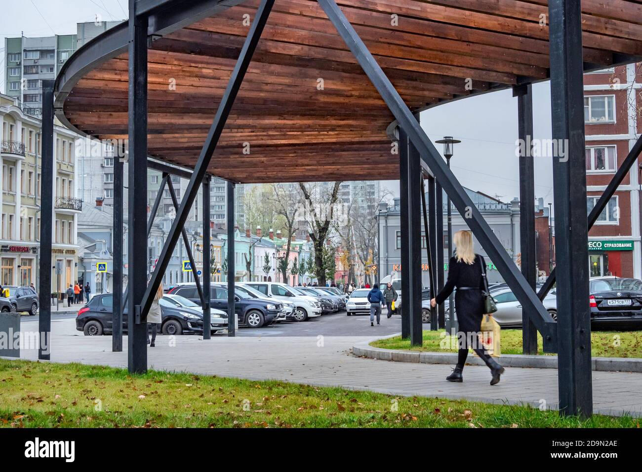 Russia, Moscow. People walk in a street Stock Photo - Alamy