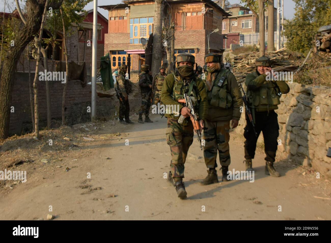 November 6, 2020: Srinagar, Kashmir. 06 November 2020. Indian forces ...