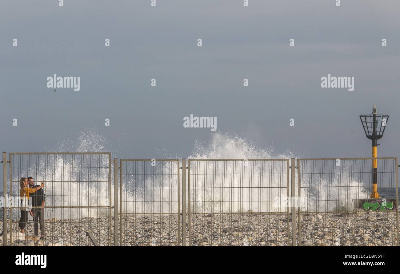 Malaga beach storm hi-res stock photography and images - Alamy