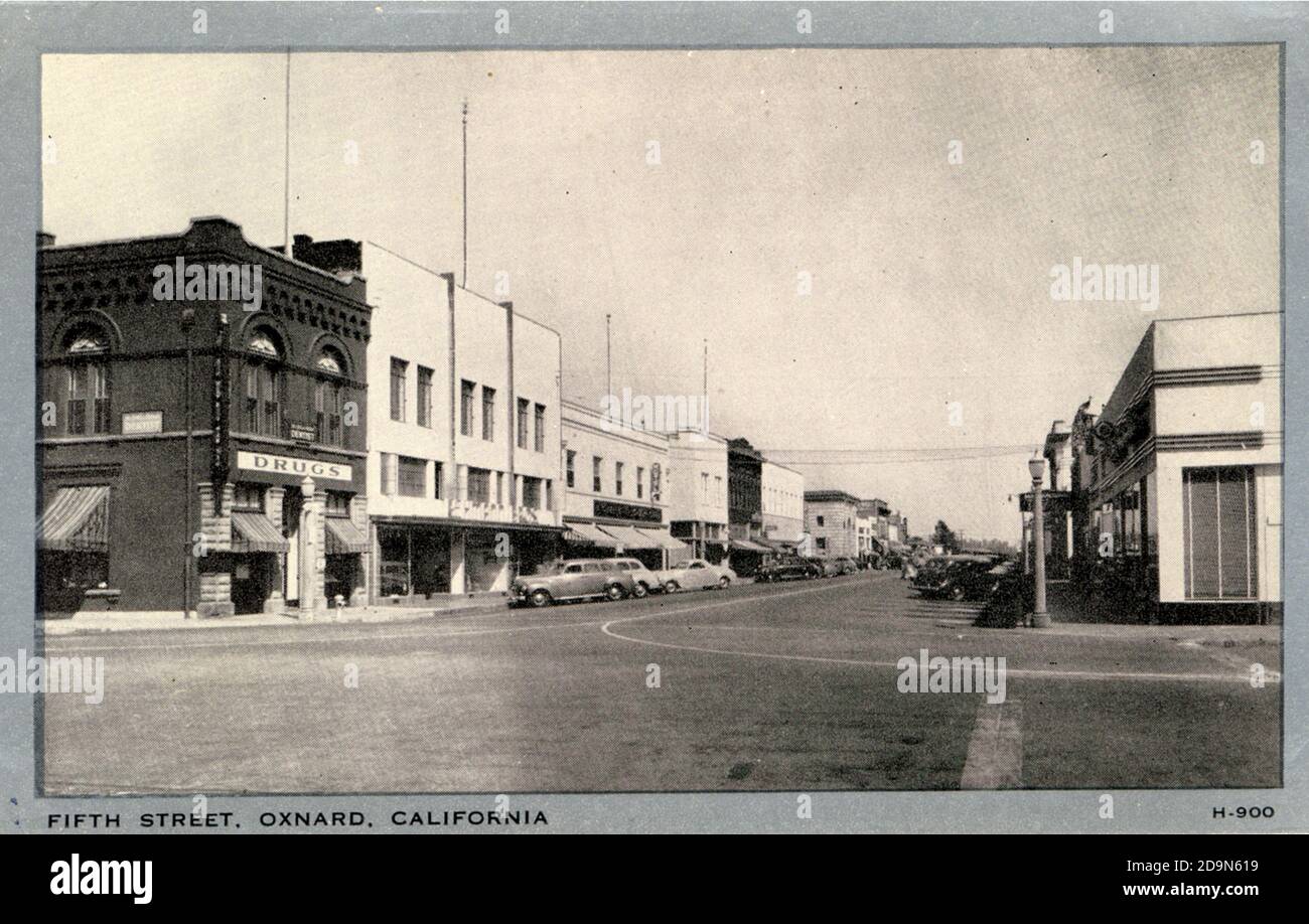 Oxnard, California Historic Post Cards Stock Photo - Alamy