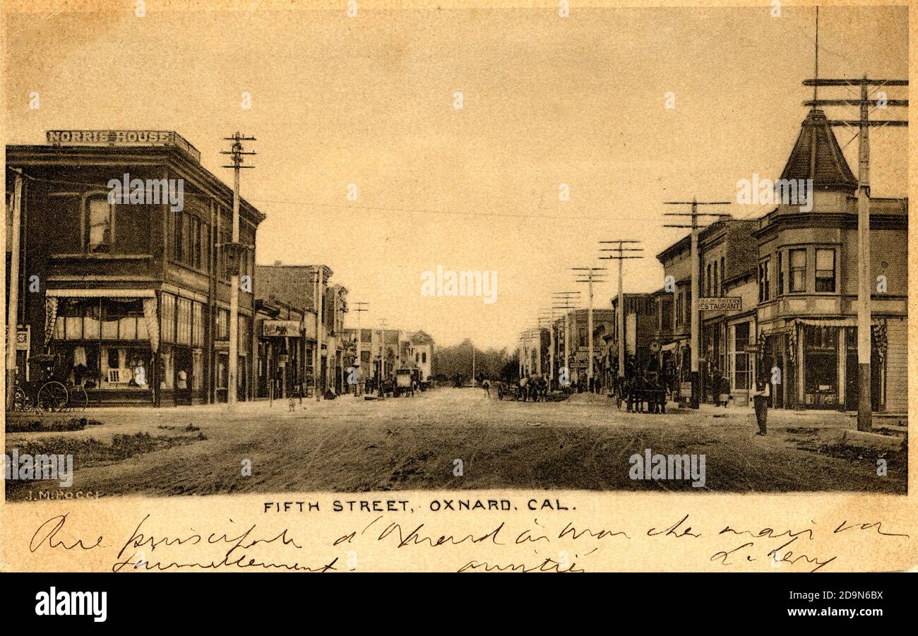 Oxnard, California Historic Post Cards Stock Photo - Alamy