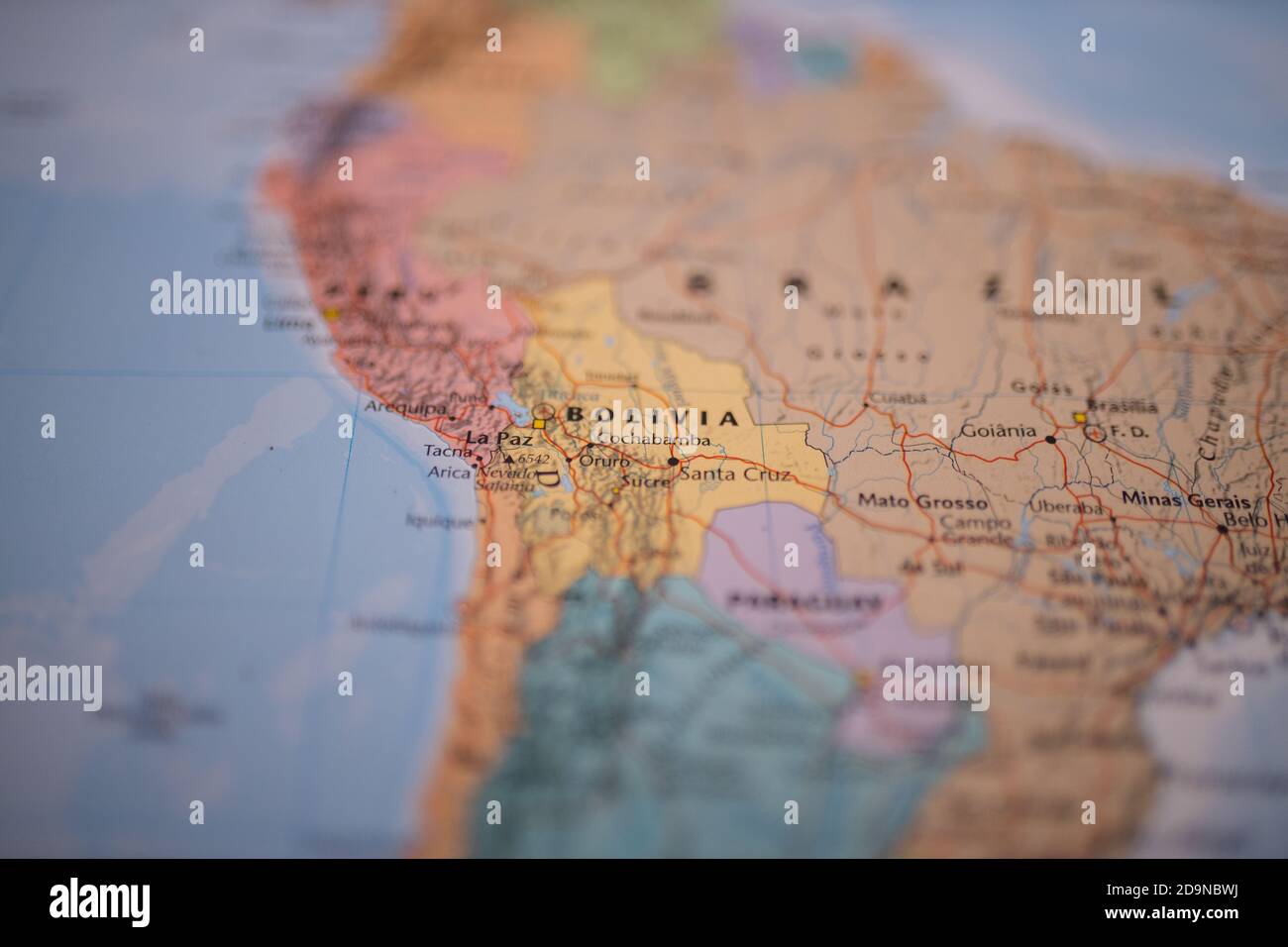 bolivia map south america