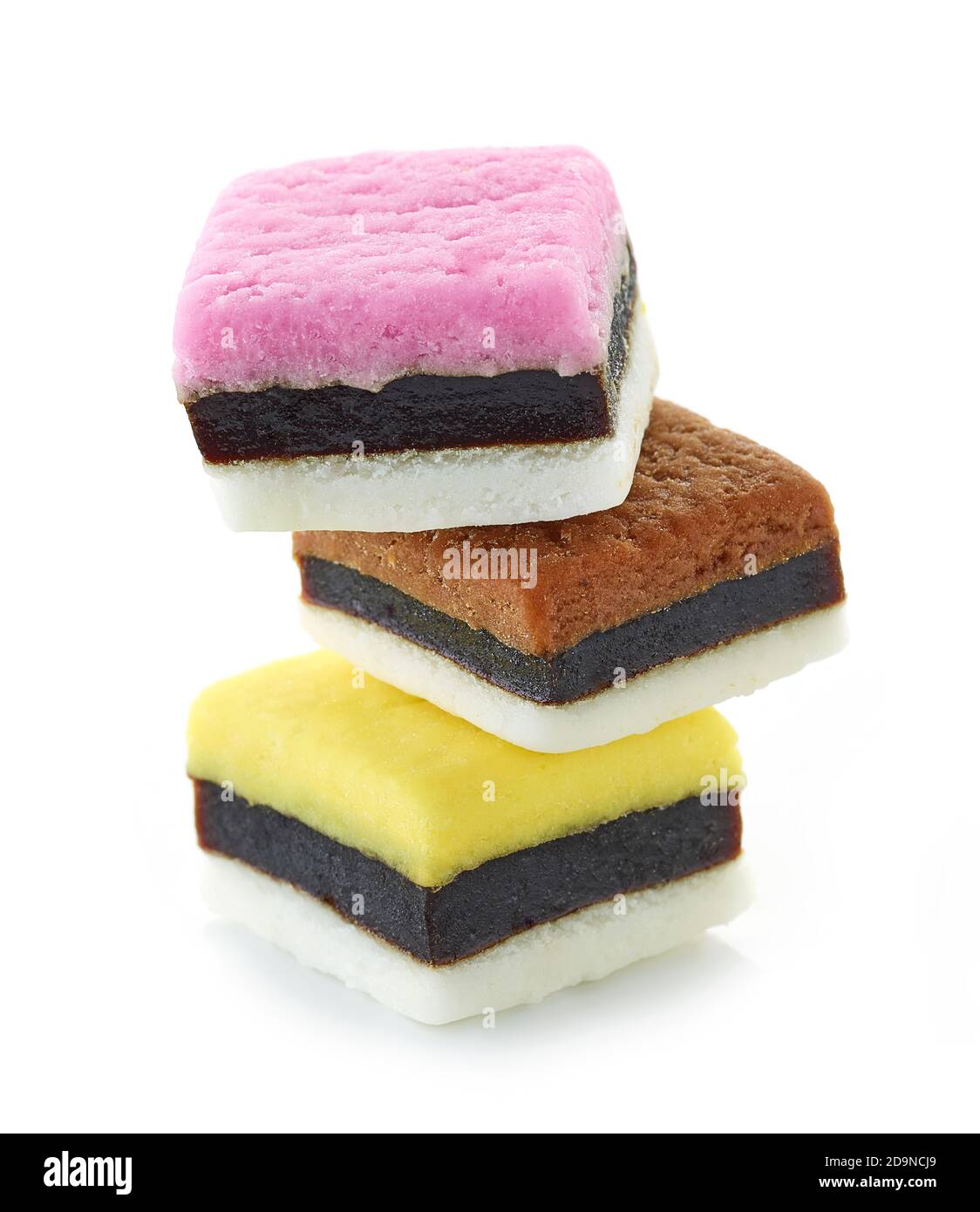 stack of colorful candies isolated on white background Stock Photo - Alamy