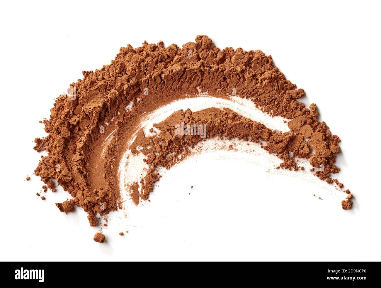 cocoa powder isolated on white background, top view Stock Photo - Alamy