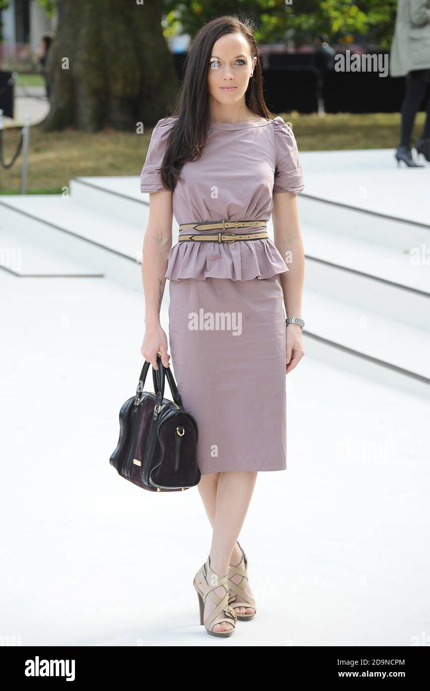 Victoria Pendleton attends the Burberry Prorsum Spring/Summer 2013 ...